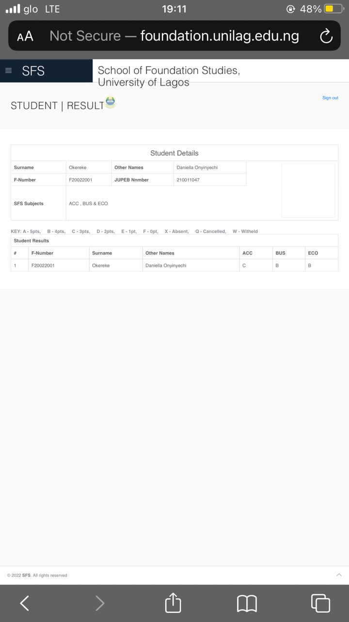 CHECK OUT SERIES OF JUPEB RESULTS AND GRADE